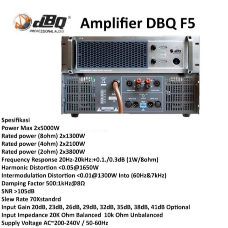 Jual Power dBQ F5 Class TD | Shopee Indonesia