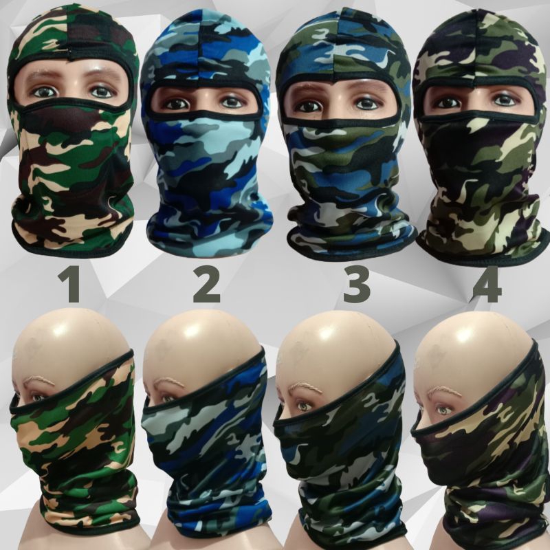 Jual Masker Ninja full face loreng army masker bikers masker ninja buff ...