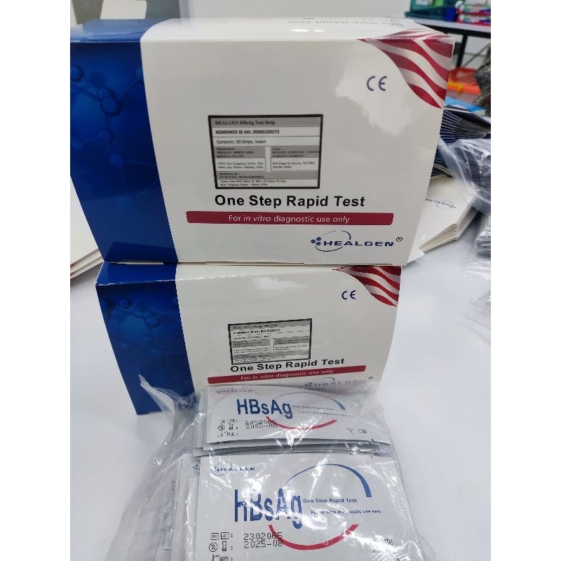 Jual Rapid test HBsAg strip si 50 | Healgen HBsAg strip | Shopee Indonesia