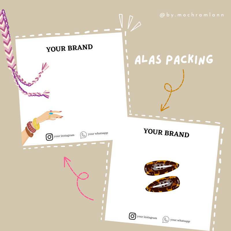 Jual Alas Packing/ Kertas Aksesoris/FREE PLASTIK/Kertas Dudukan Cincin ...