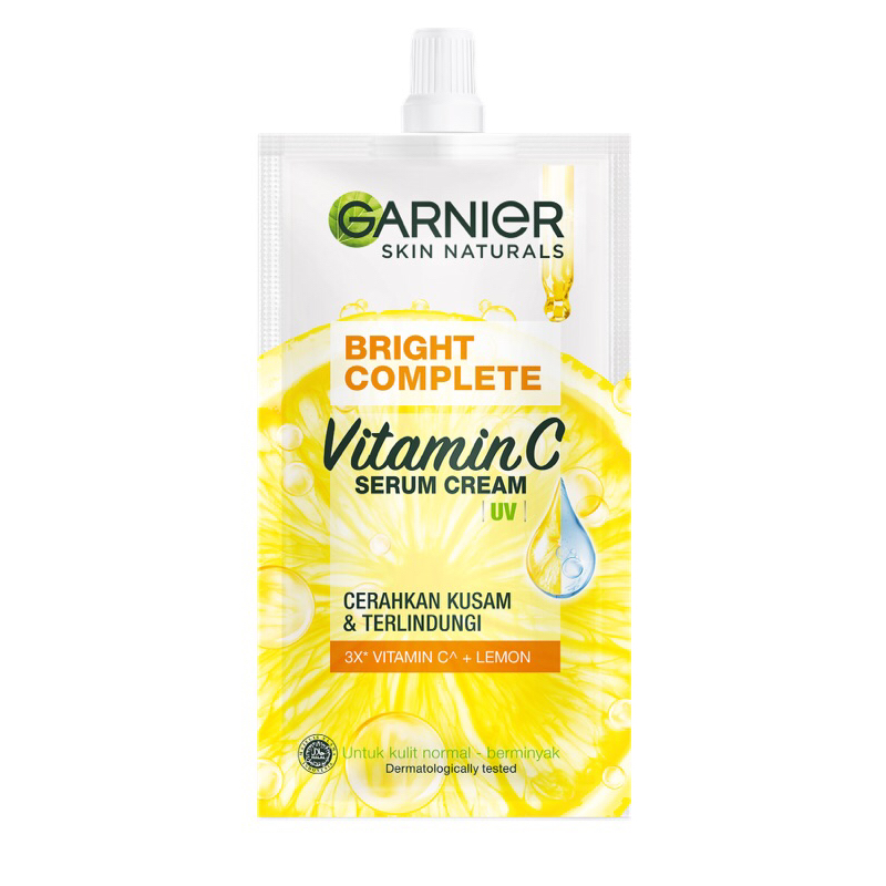 Jual ( Sachet ) Garnier Bright Complete Serum Cream 7ml | Shopee Indonesia