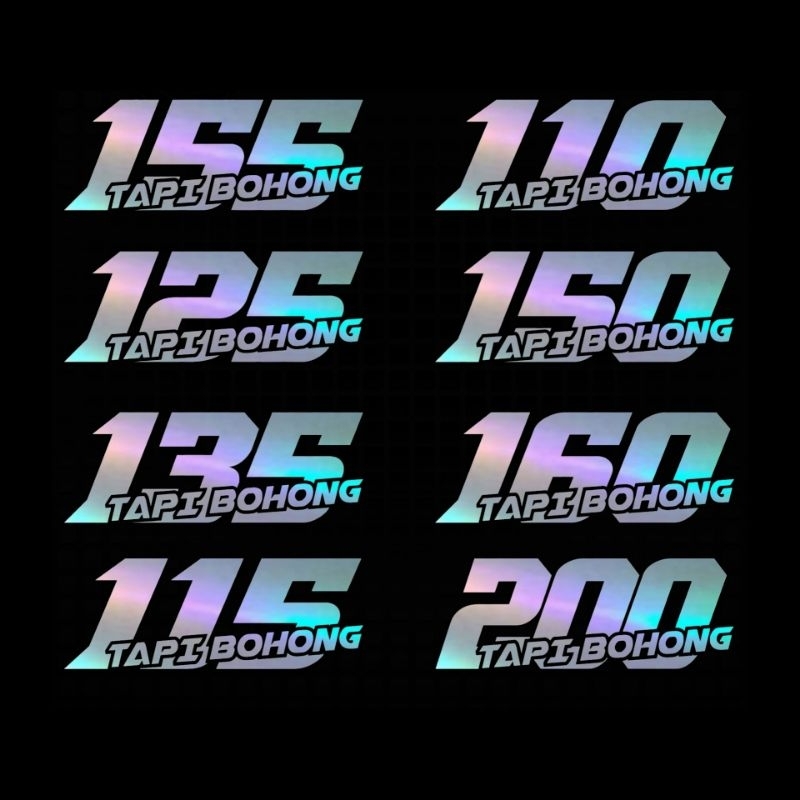Jual Stiker Motor 150 Tapi Boong Sticker Cutting Stiker Viral Motor ...