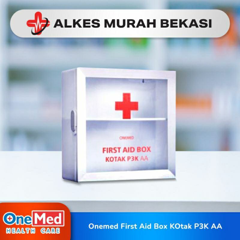 Jual FIRST AID BOX KOTAK P3KAA ONEMED / Kotak p3k dinding 2 ruang ...