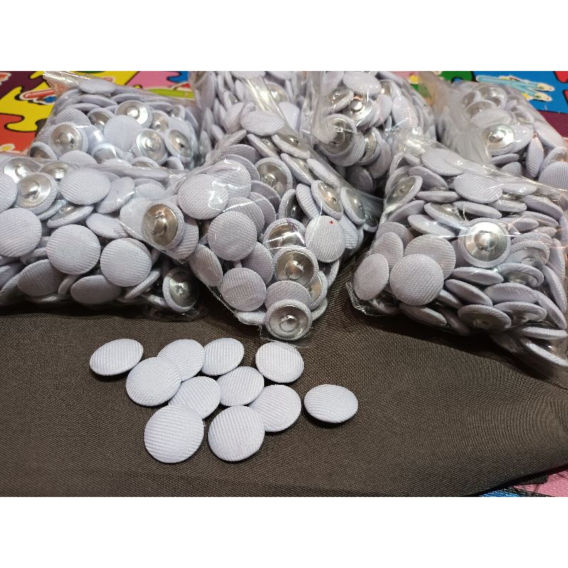 Jual Kancing bungkus Putih kancing paskibra | Shopee Indonesia