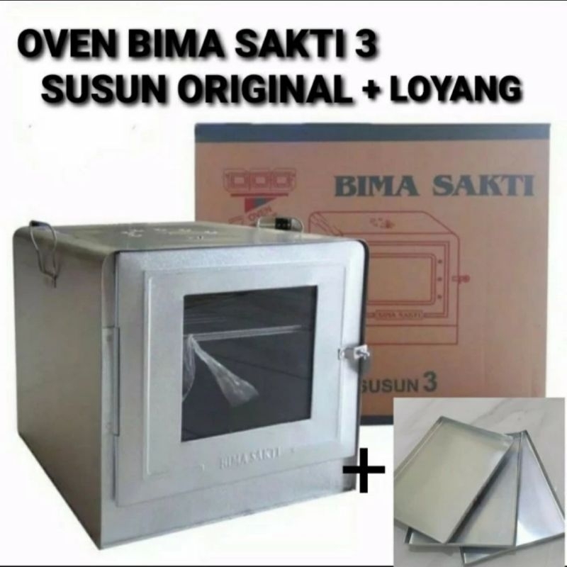 Jual Paket oven bima sakti 3 susun + loyang 3 pcs | Shopee Indonesia