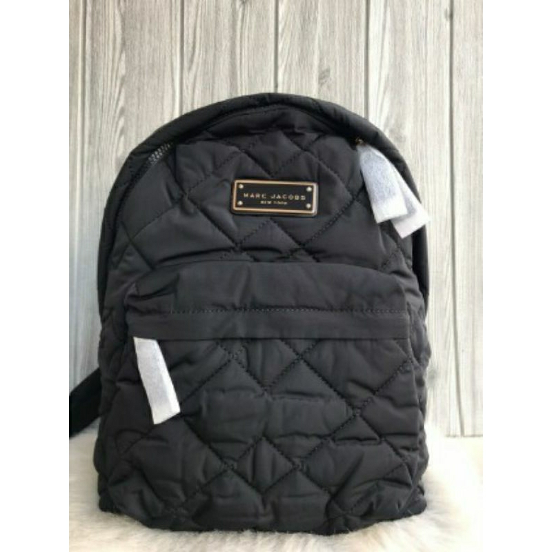 Jual Marc Jacobs Preppy natasha quilted Nylon Backpack black small ...
