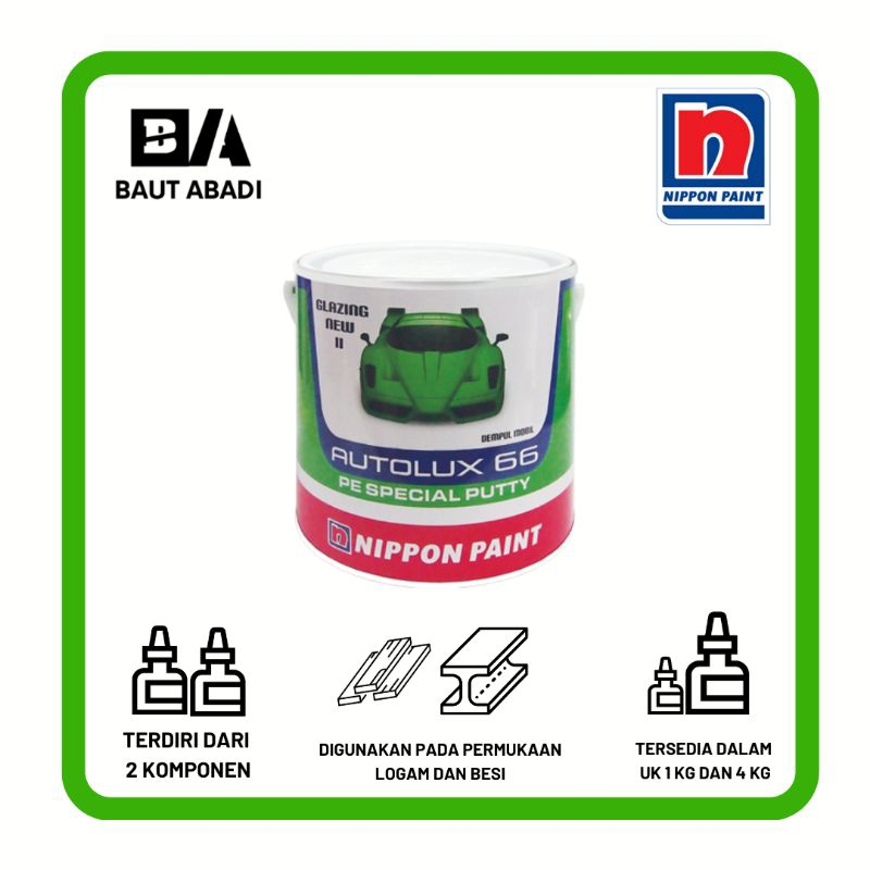 Jual Dempul Besi Mobil Autolux Nippon Paint 1 kg | Shopee Indonesia