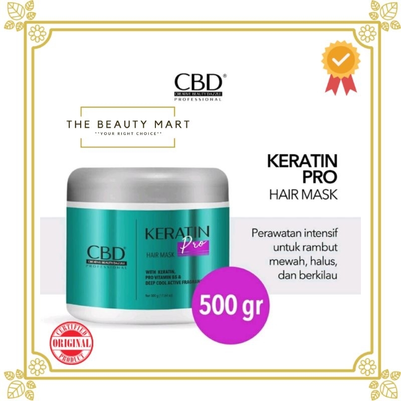 Jual CBD Professional Keratin Pro Daily Hair Mask 500gr | 250g | 35g ...