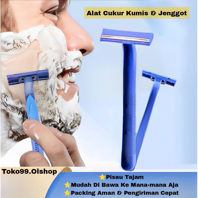 Jual ALat cukur Kumis dan Jenggot 2 Mata Pisau / Cukuran KUMIS•Toko9 ...