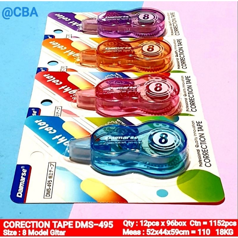 Jual correction tape karakter dan polos/Tipex Roll murah/tip-ex kertas ...