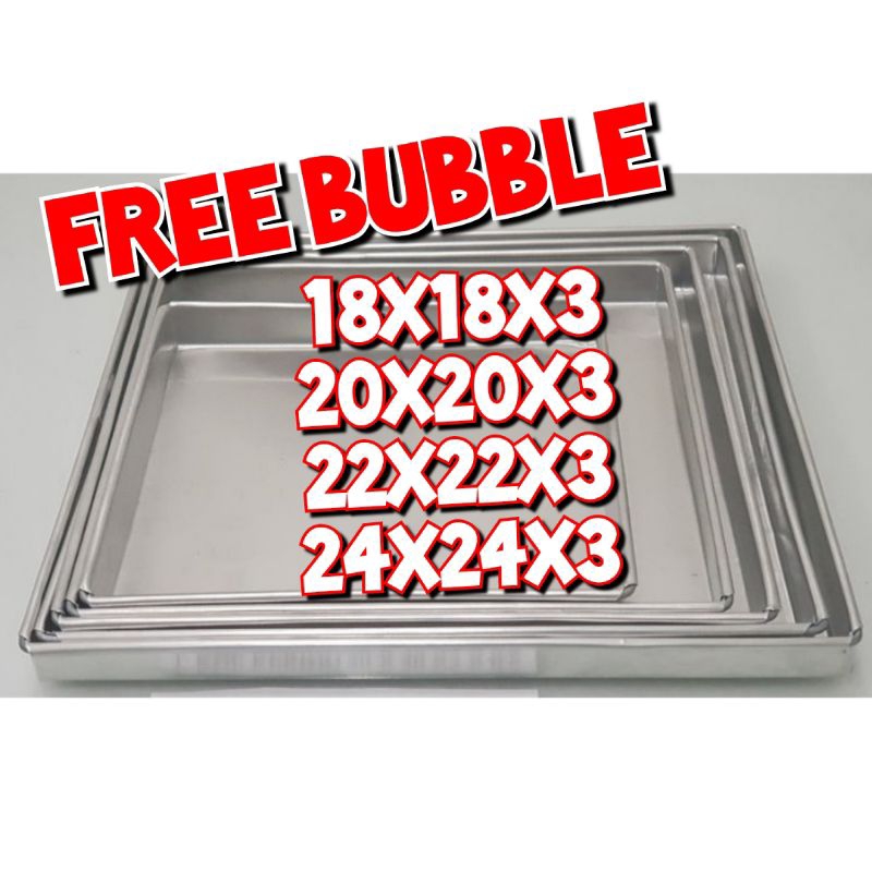 Jual LOYANG CETAKAN KUE 22X22X3 20X20X3 24X24X3 18X18X3 LOYANG ...