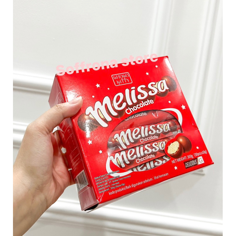Jual Melissa Chocolate biskuit salut cokelat melissa Choco Kitty isi 30 ...