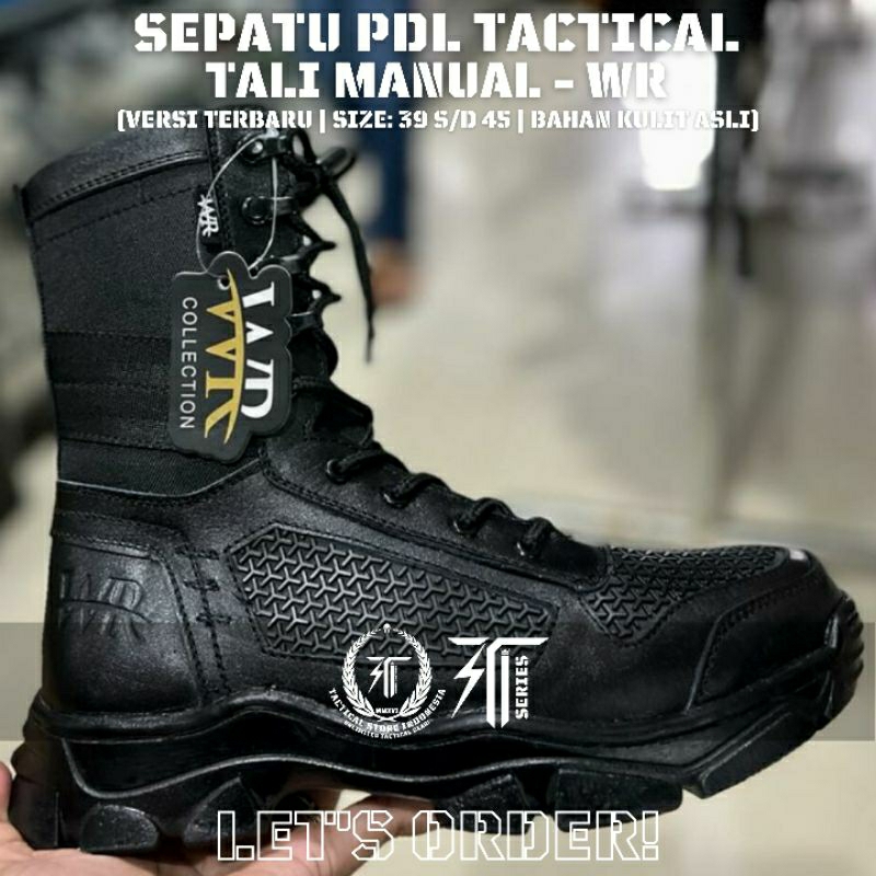 Jual GRADE A Sepatu PDL Jaring Versi Terbaru - Sepatu PDL WR 002 Tali ...