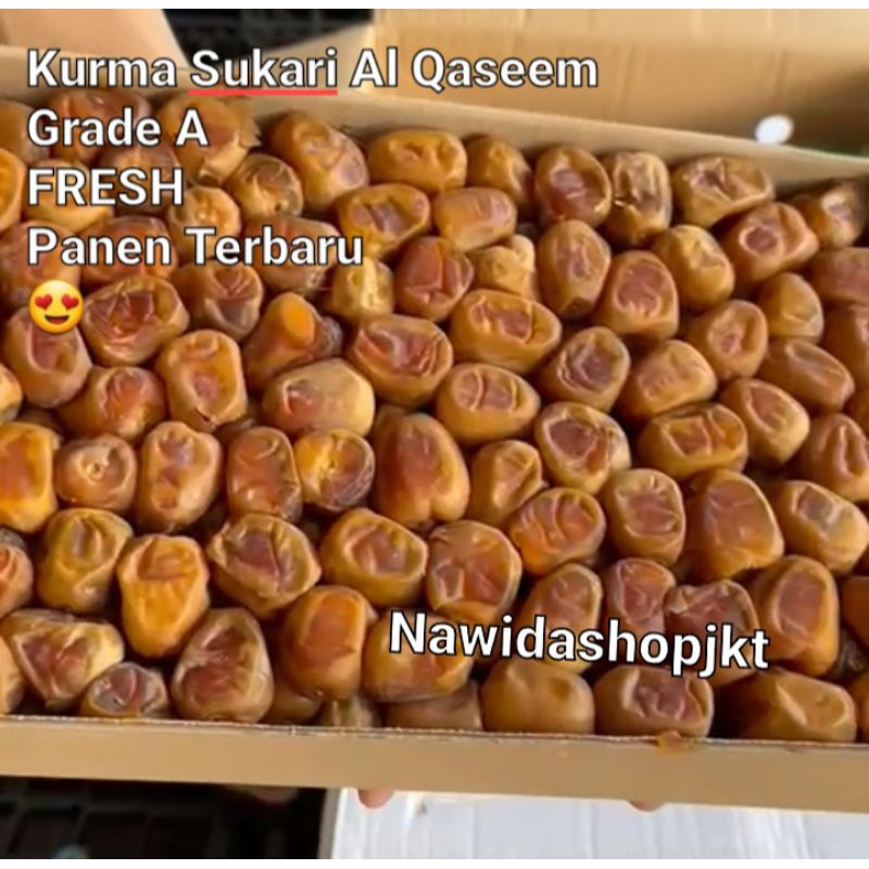 Jual Kurma Sukari Al Qaseem Premium 3 kg Fresh Ruthab Enak Legit ...