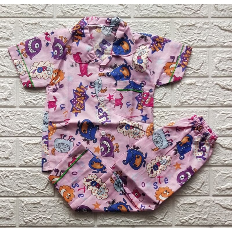 Jual PIYAMA KIDS MOTIF RANDOM ( 1-5 TAHUN ) | Shopee Indonesia