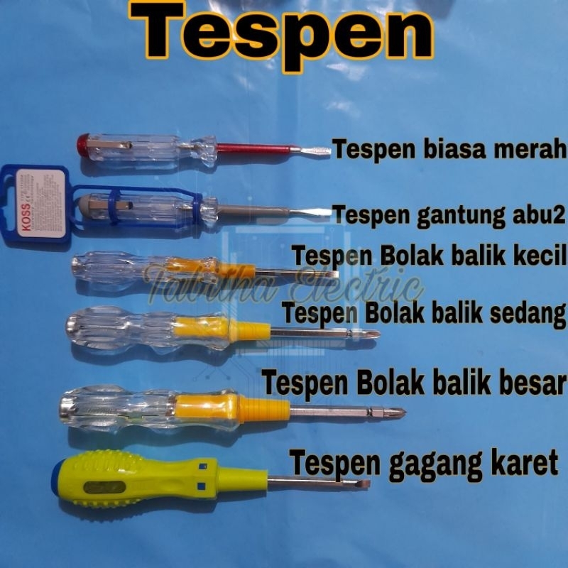 Jual Tespen/pengetes arus listrik (macam-macam tespen) | Shopee Indonesia