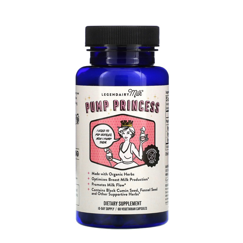 Jual Legendairy Milk Pump Princess 60 Vegetarian Capsules | Shopee ...