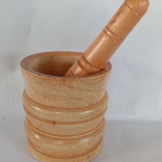Jual Lumpang Kayu Besar + Tumbukan Alu, Motif Natural / 1 SET LUMPANG ...