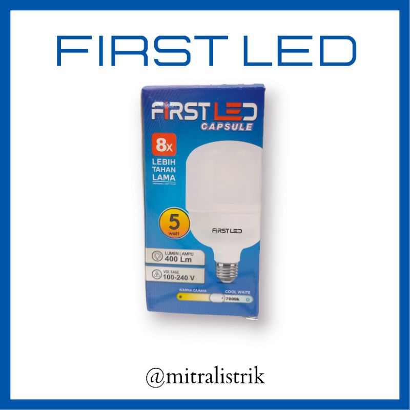 Jual Lampu Capsule 5Watt 7000K FIRST LED | Shopee Indonesia