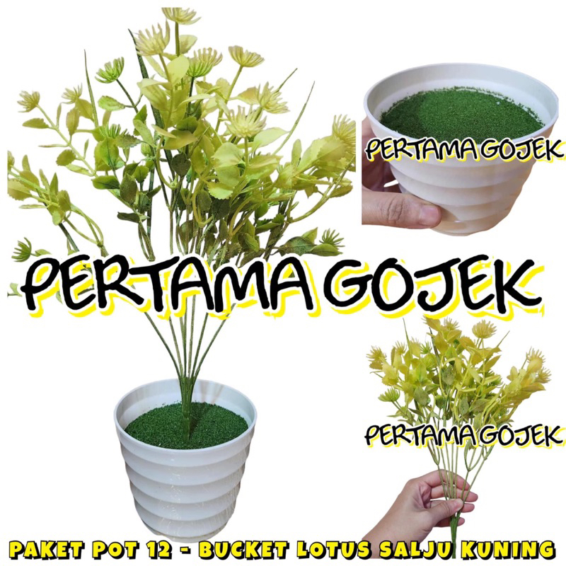 Jual Paket Pot - Buket Bunga Lotus/ Bunga Hiasan Dinding/ Bunga ...