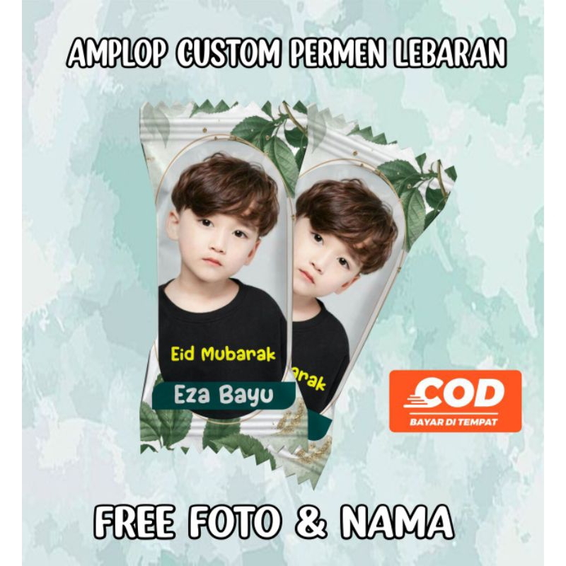 Jual Amplop Permen Lebaran custom foto dan nama Lucu dan unik untuk ...