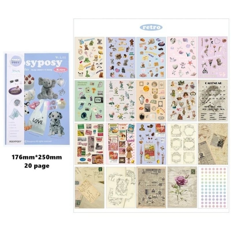 Jual Stiker Book B5 Rossy Possy My Magazine DIY Scrapbook ...