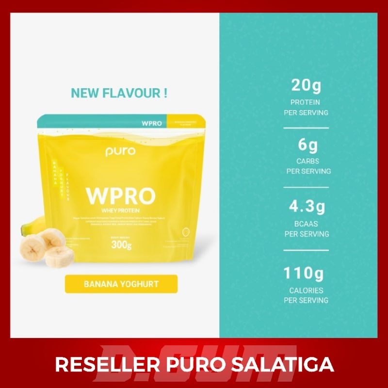 Jual PURO - WPRO Whey Protein Concentrate 300 gr (10 Servings) | Shopee ...