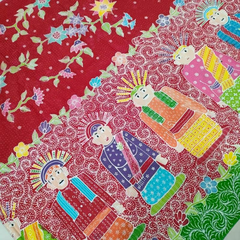 Jual Batik betawi tulis mitif ondel ondel | Shopee Indonesia