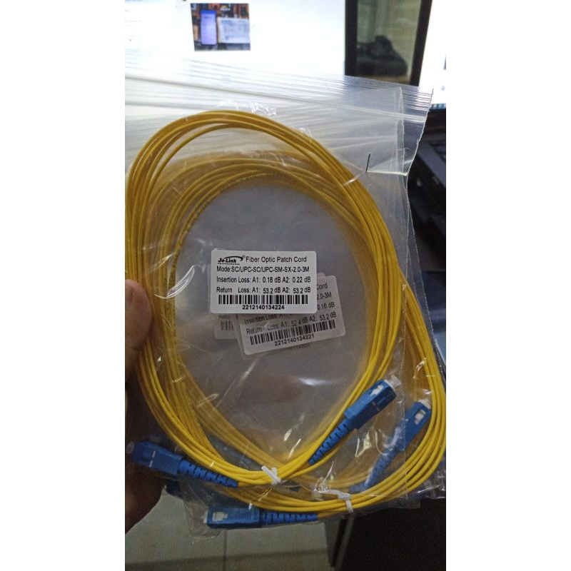 Jual Pathcore Jolink/Fujitomo sc/apc 2mm/3m | Shopee Indonesia