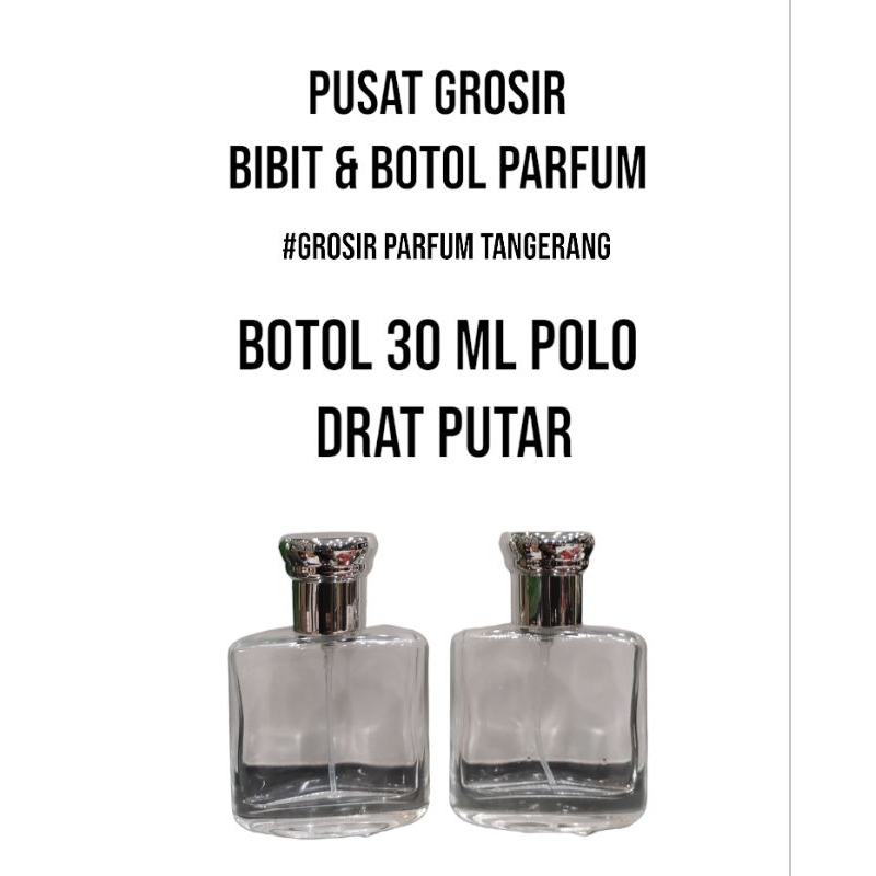 Jual BOTOL KACA 30 ML TUTUP SILVER DRAT PUTAR. | Shopee Indonesia