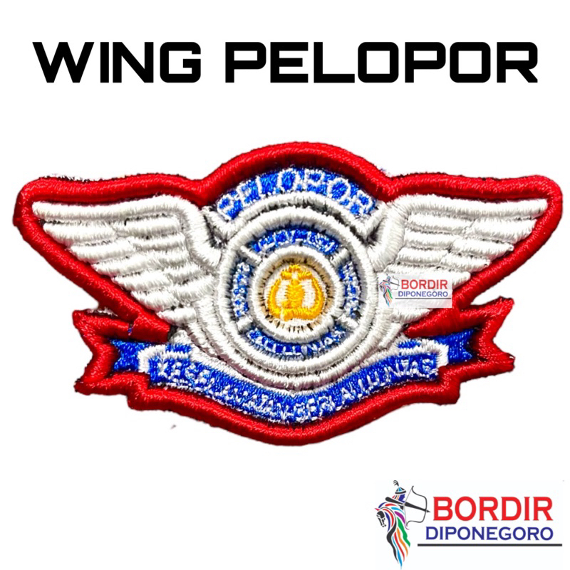 Jual BORDIR PELOPOR POLANTAS POLRI JASA RAHARJA TIMBUL | LOGO WING ...