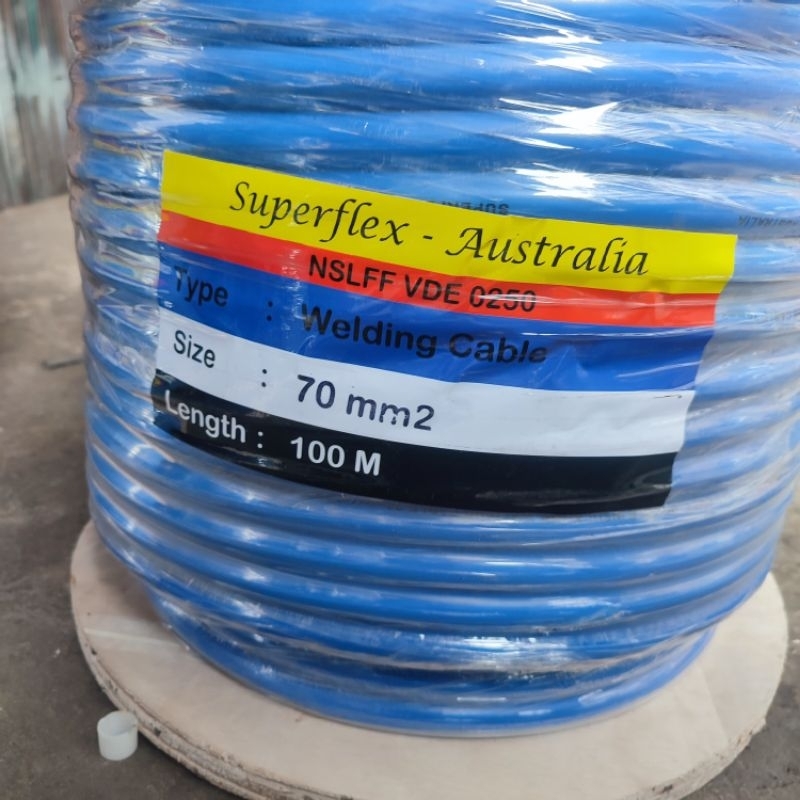 Jual Welding Cable Superflex - Australia 70 mm2 x 100 Meter Warna Biru ...