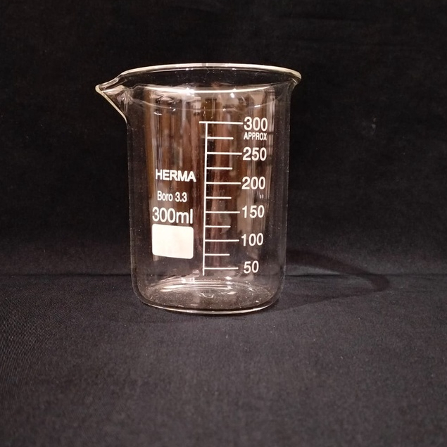 Jual Beaker glass herma 25 ml / 50 ml / 100 ml / 150 ml / 200 ml / 250 ml / 300 ml / gelas kimia ...