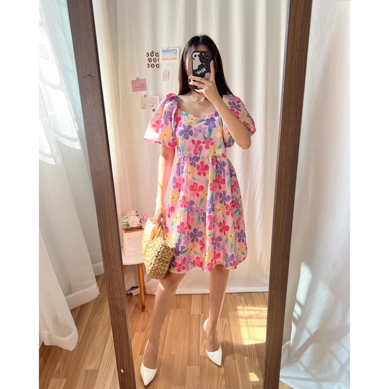 Jual FLOWER MINIDRESS | Shopee Indonesia