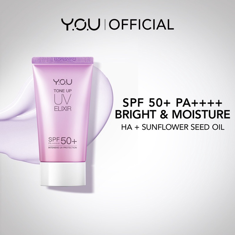 Jual YOU Spf 50 PA++ Tone Up UV Elixir Sunscreen | Shopee Indonesia