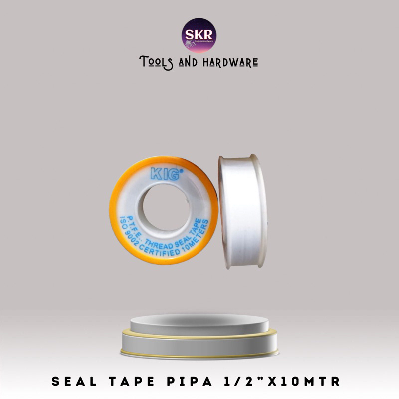 Jual Seal tape 1/2" panjang 10mtr Siltip Sealtap Selotip pipa Tebal ...