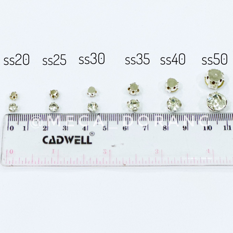 Jual Payet Cangkang / Diamond Cangkang Putih / SS KW 1 Super 3D SS20-25 ...