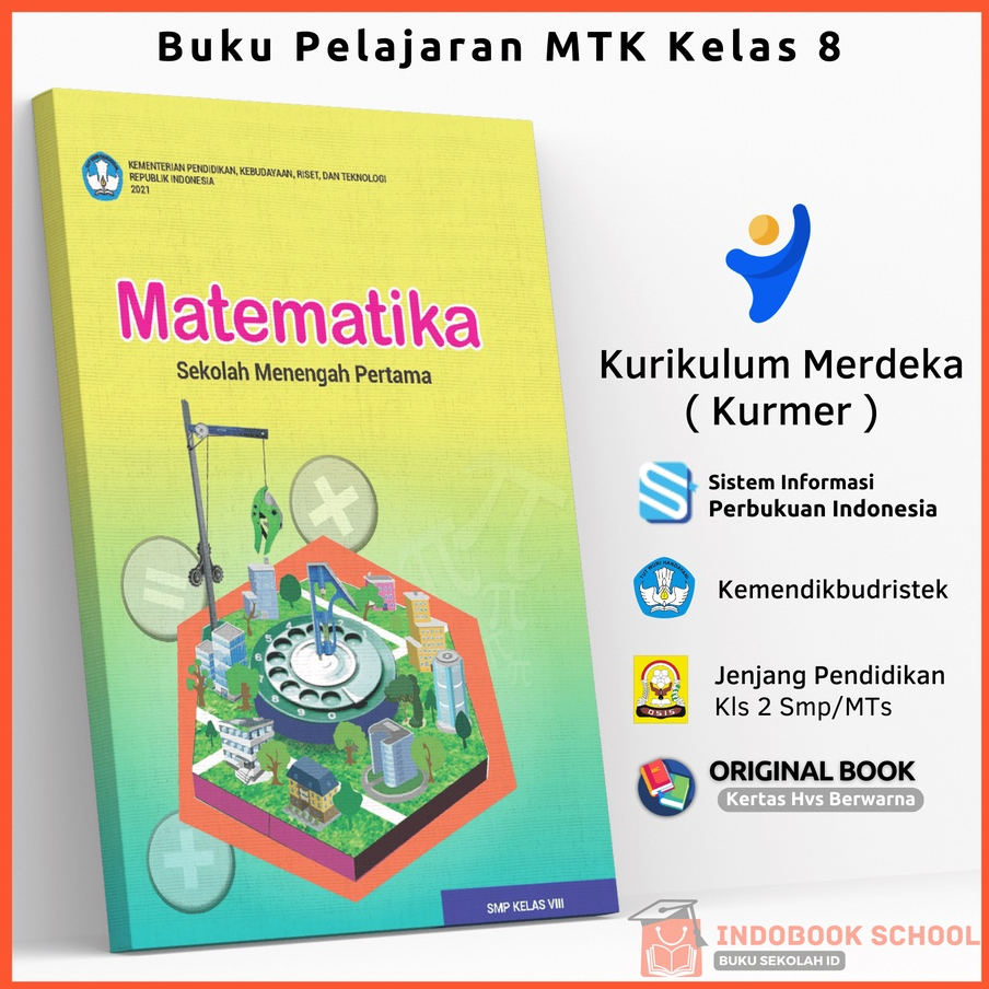 Jual Buku Pelajaran Paket MTK Matematika SMP MTs Kelas 8 2 VIII ...