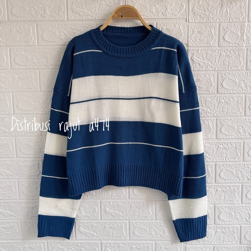 Jual MARTATA KNIT CROP SWEATER ATASAN RAJUT WANITA LENGAN PANJANG | Shopee Indonesia