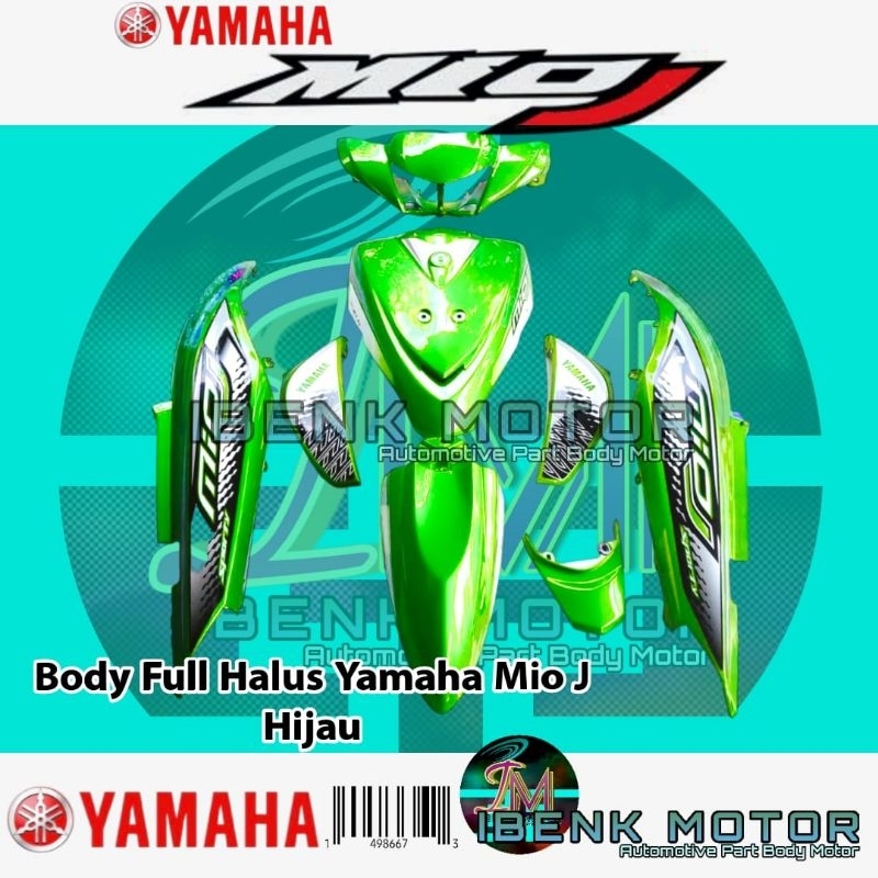 Jual Full Body Halus Yamaha Mio J Hijau Candy/Cover Body Halus Mio J ...