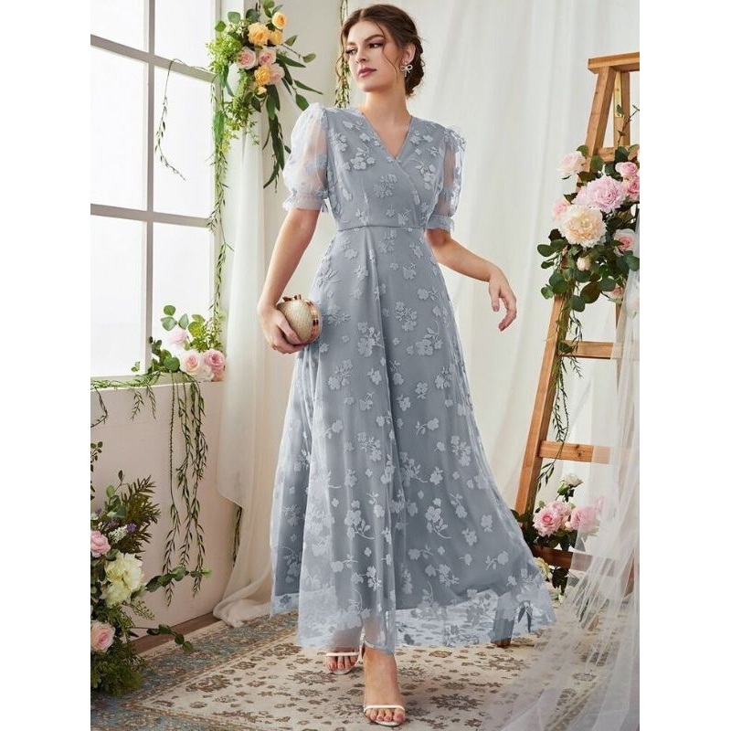 Jual Chiobushop - Ziza Brukat Party Dress | Dress Bridesmaid | Dress ...