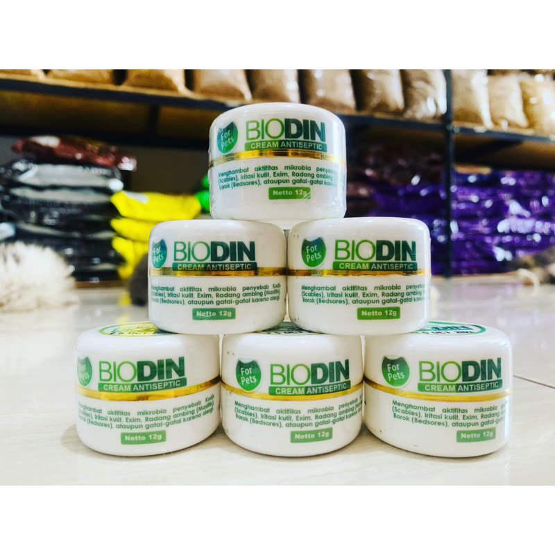 Jual Biodin Cream (salep scabies dan jamur kucing) 12 gram | Shopee ...