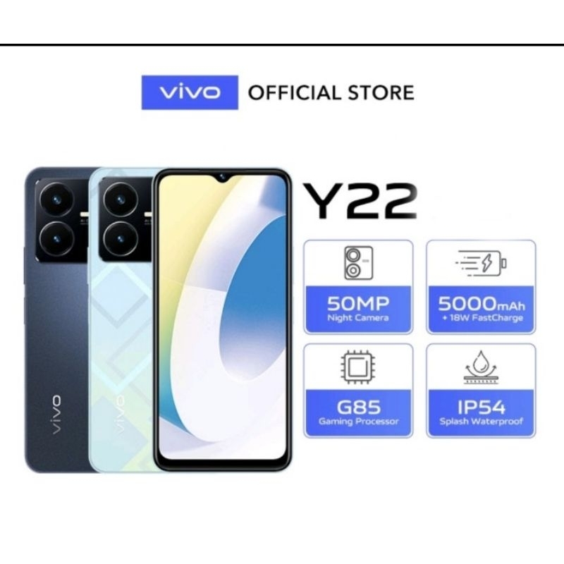 Jual VIVO Y22 Ram 4+4/128 Gb garansi resmi original bisa kredivo ...