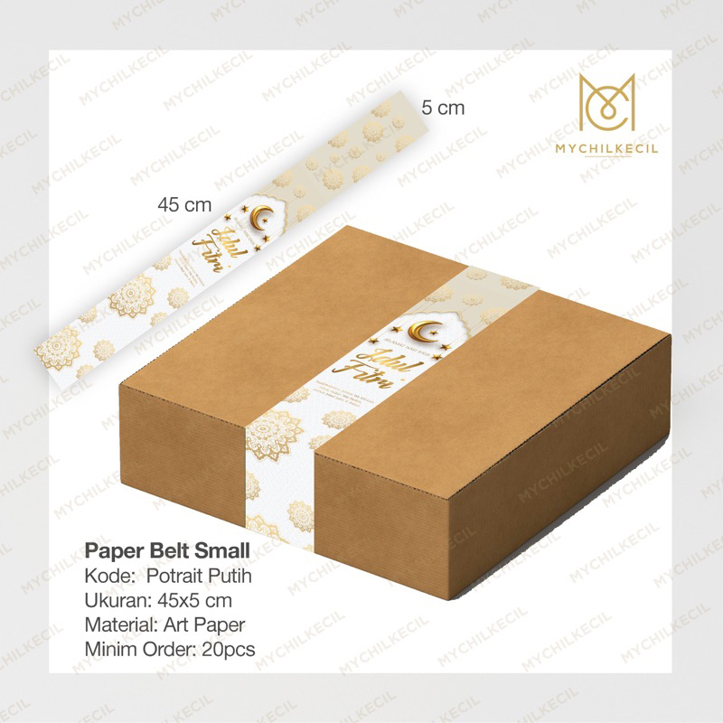Jual (READY) Paper Belt Lebaran Potrait/ Idul Fitri / Puasa / Pita ...