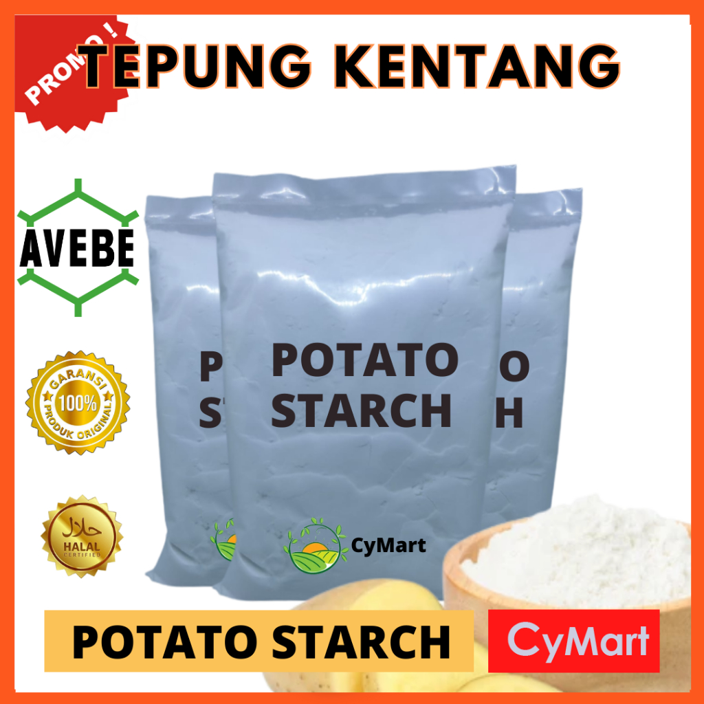 Jual Potato Starch / Tepung Kentang Putih / Pati Kentang @1Kg Avebe ...
