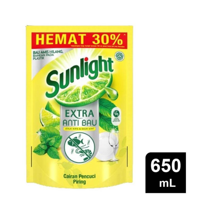 Jual SUNLIGHT sabun cuci piring Refill 650 ml all varian | Shopee Indonesia