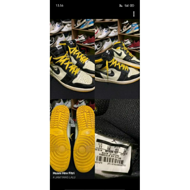 Jual Nike Air Jordan 1 Not For Resale Varsity No Photos Second Original ...