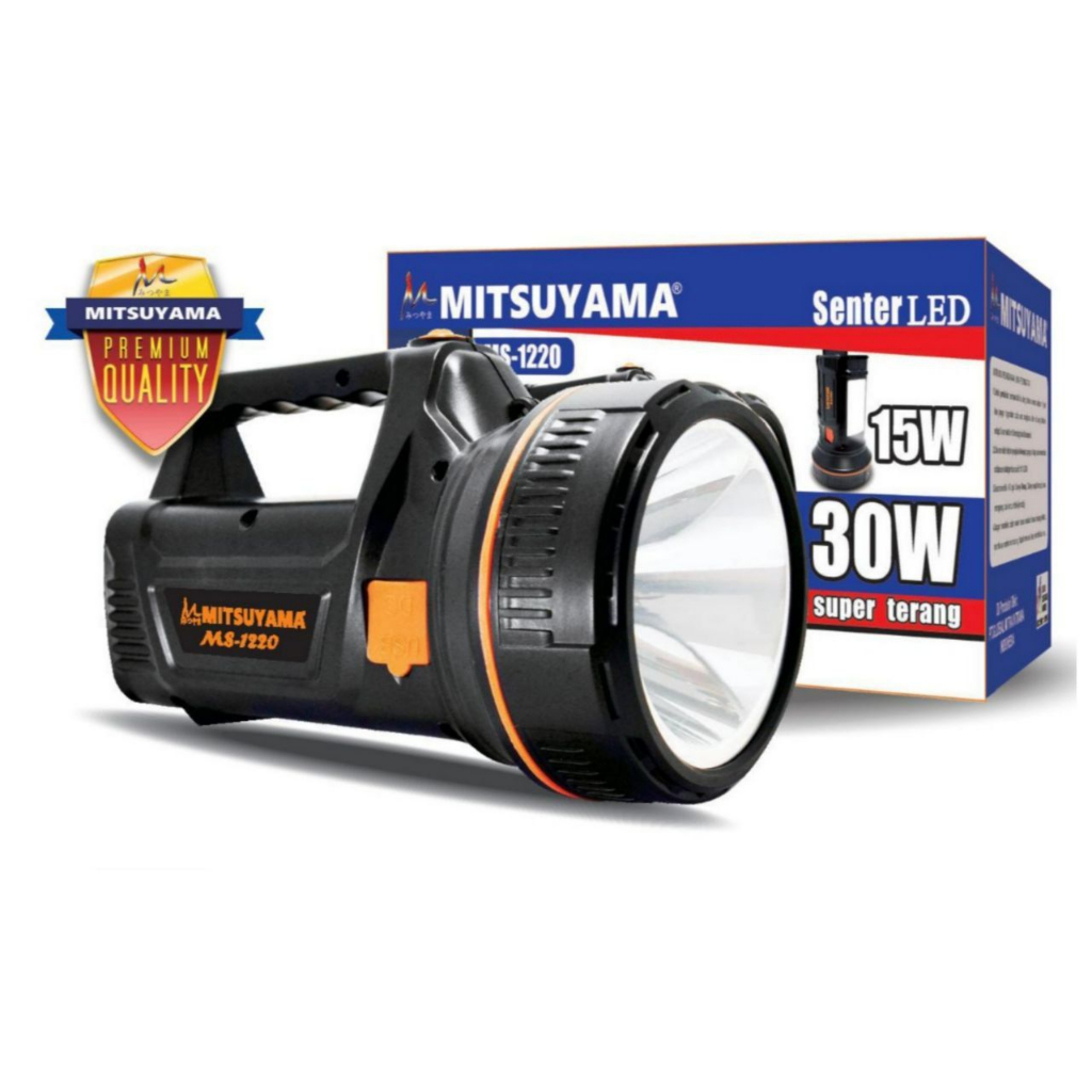 Jual Senter Tangan 30W Mitsuyama Ms-1220 Senter Terang Senter Charger ...