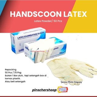 Jual SARUNG TANGAN LATEX POWDER REPACK ( ISI 50 PCS / 25 PAIR ) NON ...