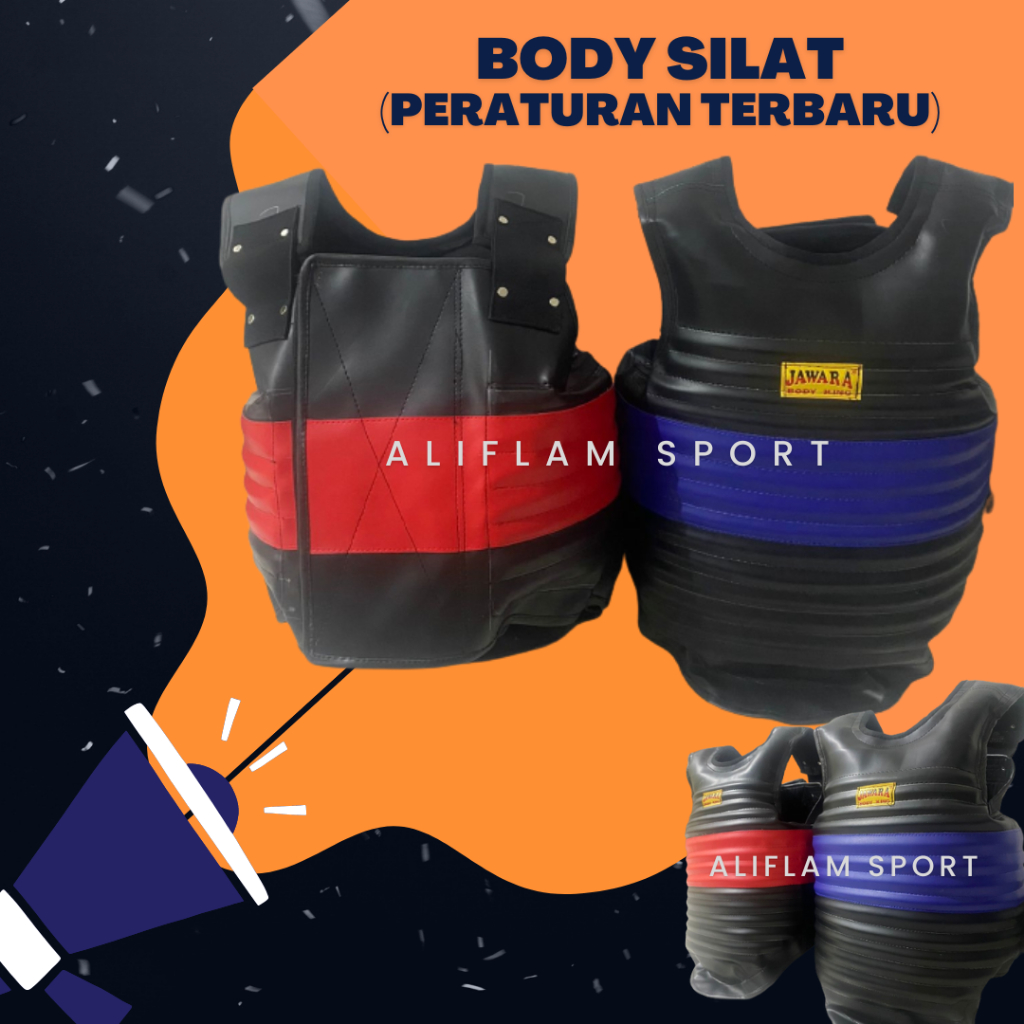 Jual Body Silat ATURAN BARU JAWARA DEWASA / ANAK VELCRO Body Protector Silat PERATURAN BARU ...